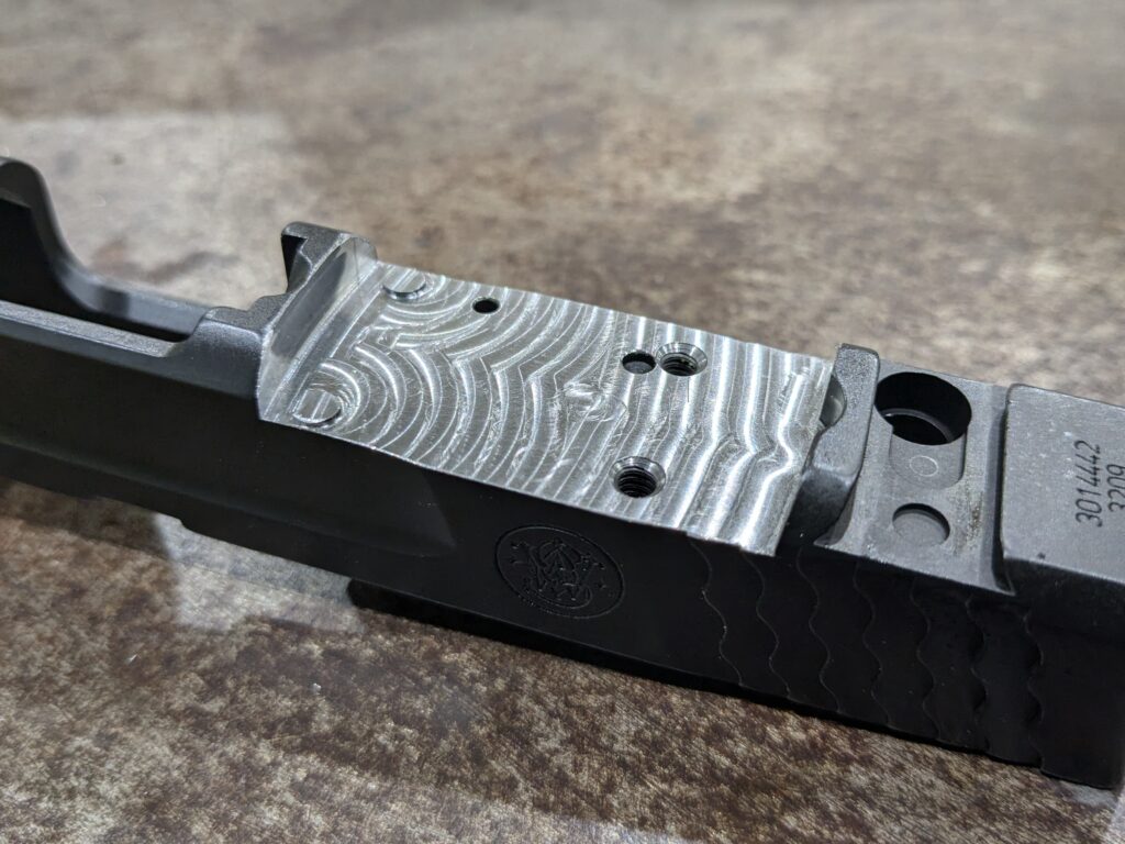 Direct Mount Conversion Cut for Factory Optics Ready M&P Shield - Wager ...